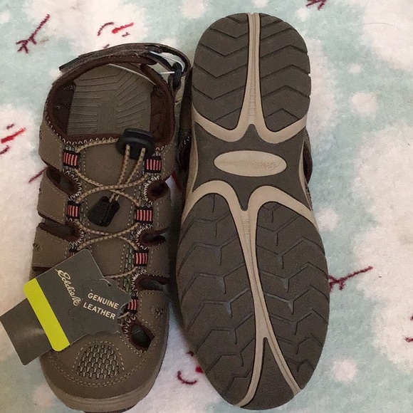 Eddie Bauer | Shoes | Eddie Bauer Leather Bump Toe Blakely Sandals ...